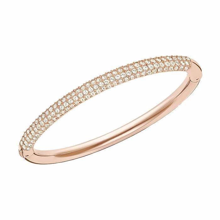 Swarovski armbånd Stone bangle White, Rose gold-tone finish| Gullsmed Aas