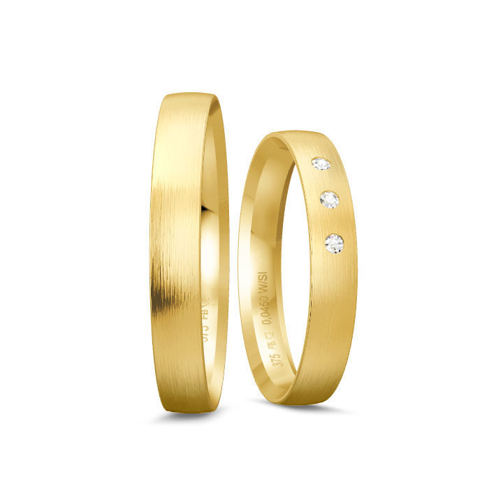 Gifteringer i gult gull 9kt. - 48044160 | Gullsmed Aas