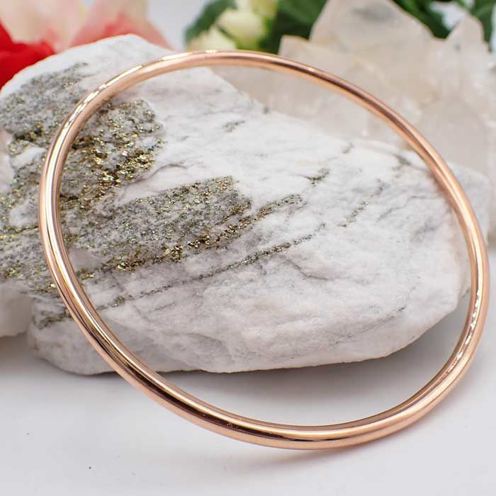 Armbånd gull. Classic armring buet profil, gult gull 14 kt, 4 mm ...