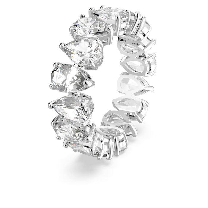Swarovski ring Vittore drop cut, hvitt | Gullsmed Aas