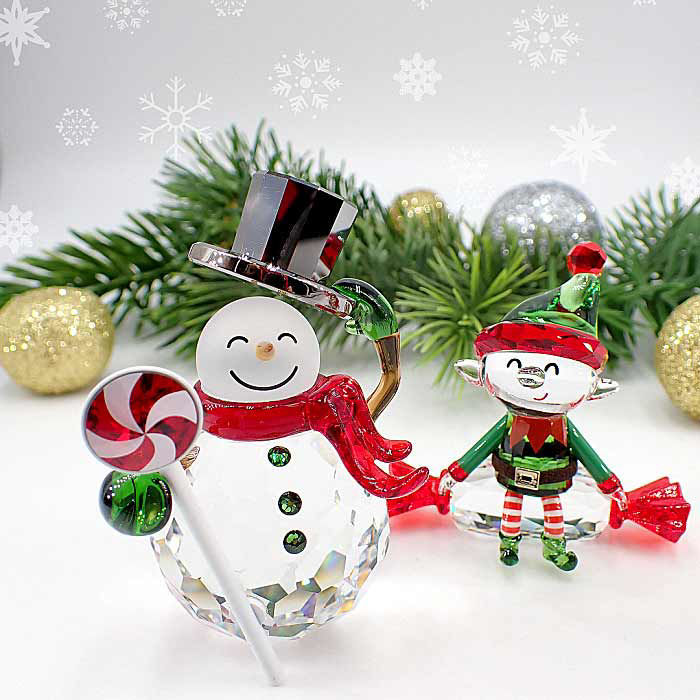 Swarovski figurer Holiday Cheers Dulcis Snowman | Gullsmed Aas