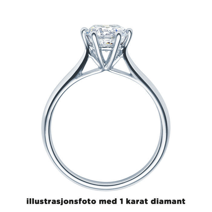 Diamantring forlovelsesring 0,20 ct i 14kt gull. Leticia | Gullsmed Aas