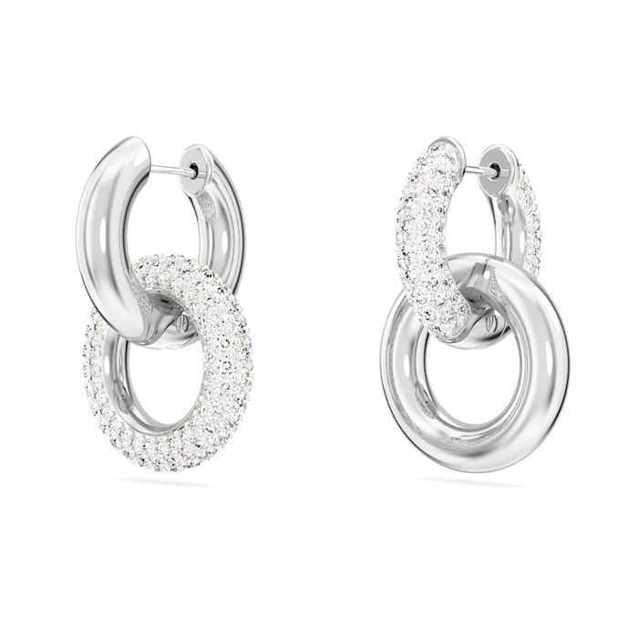 Swarovski øredobber Dextera Asymmetrical design, Interlocking loop ...