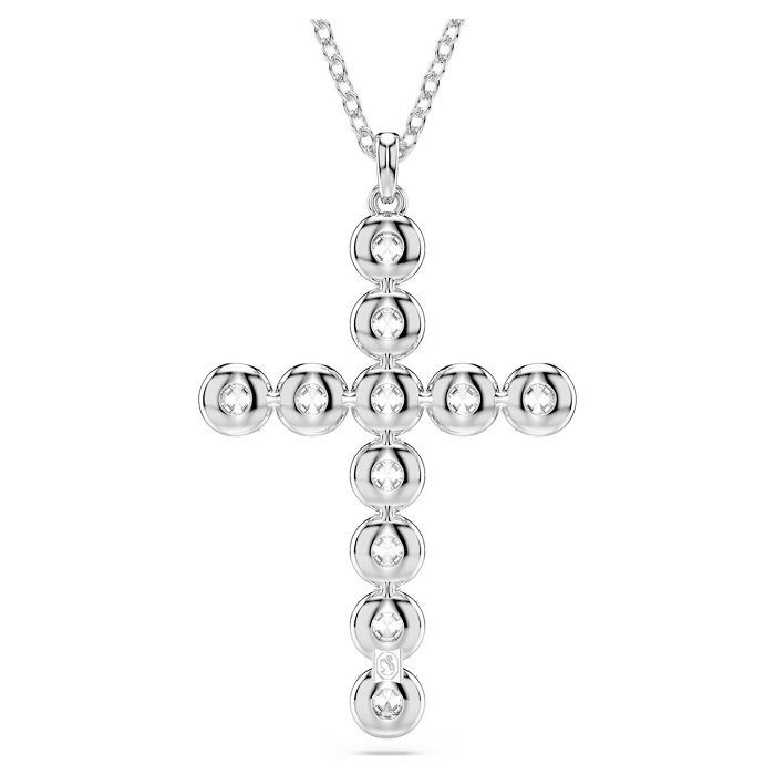 Swarovski smykke Insigne pendant Mixed cuts, Cross, White, Rhodium ...