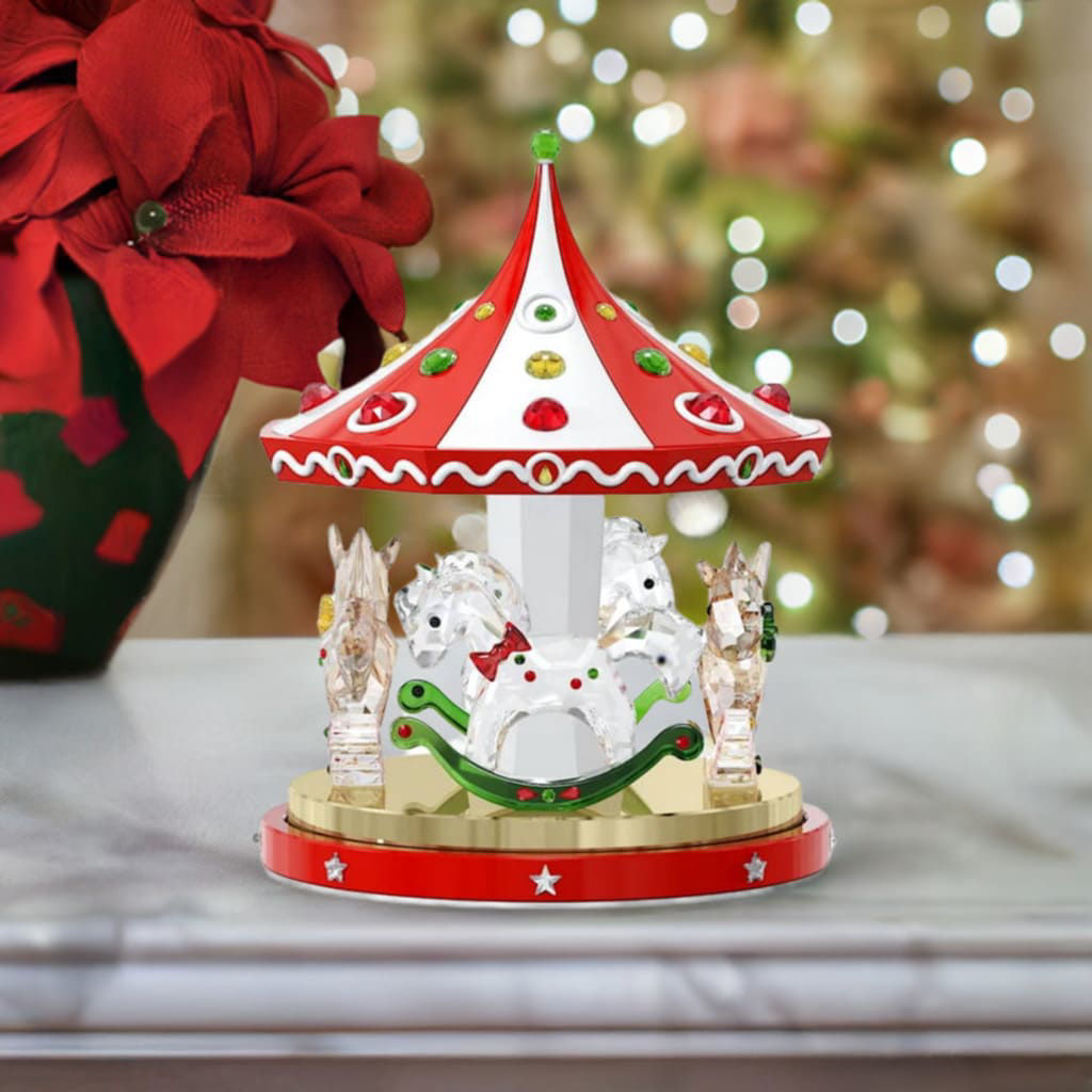 Swarovski figurer Holiday Cheers Carousel | Gullsmed Aas