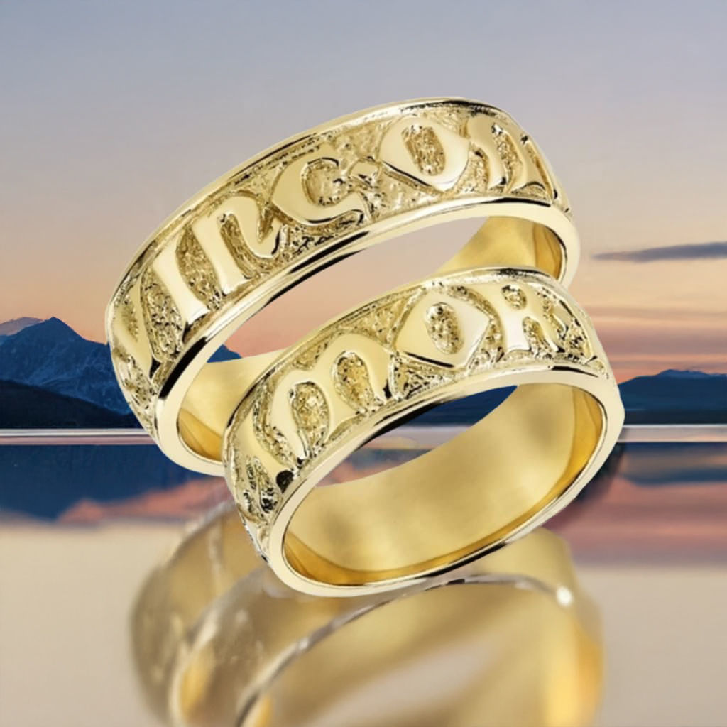 Gifteringer i gult gull 14kt, 6,5 mm. SNORRE | Gullsmed Aas