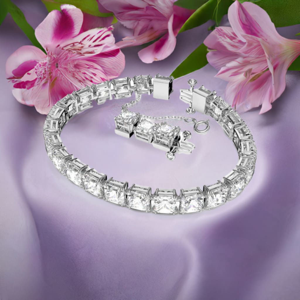 Swarovski armband Millenia, hvitt | Gullsmed Aas